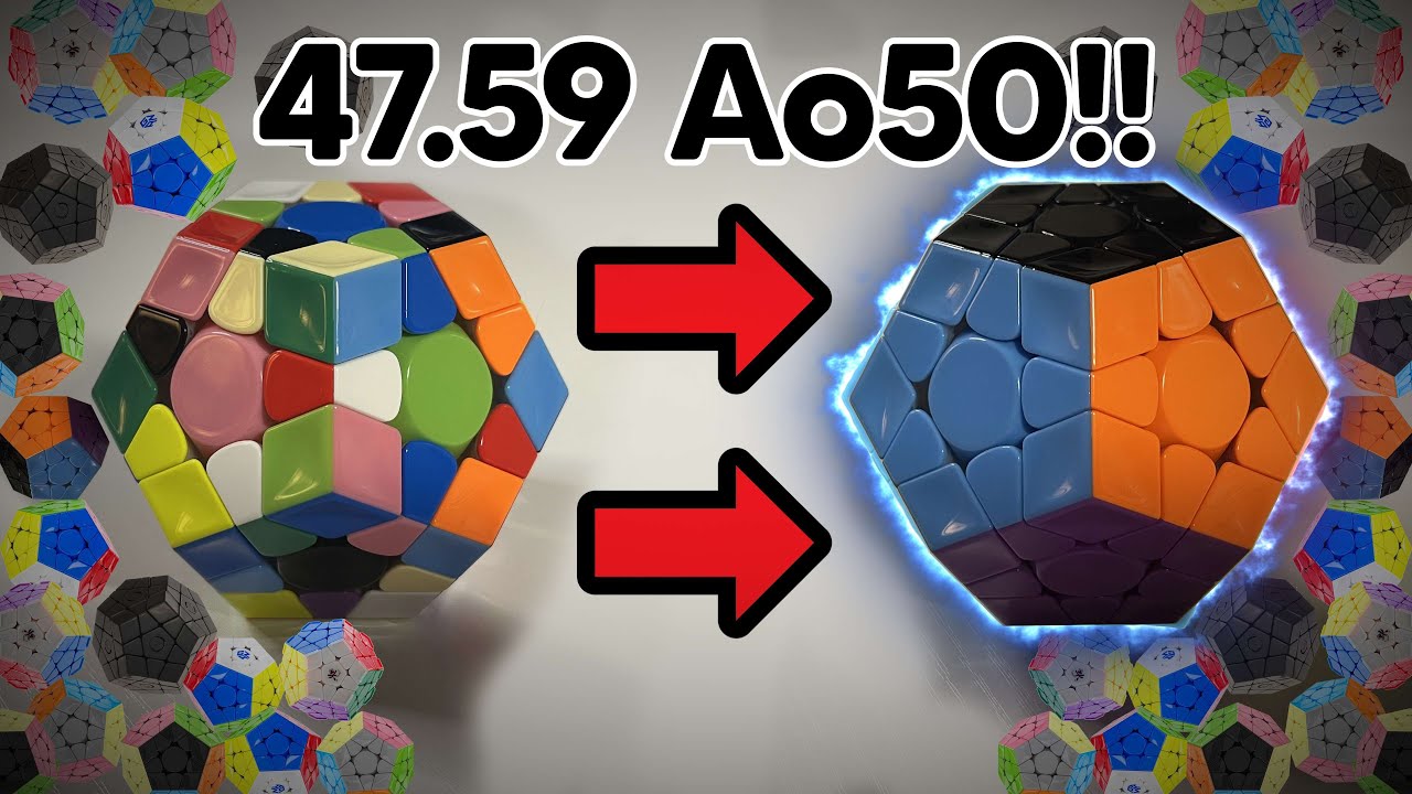 [POV] 47.59 Megaminx Ao50 | Solving Marathon - YouTube