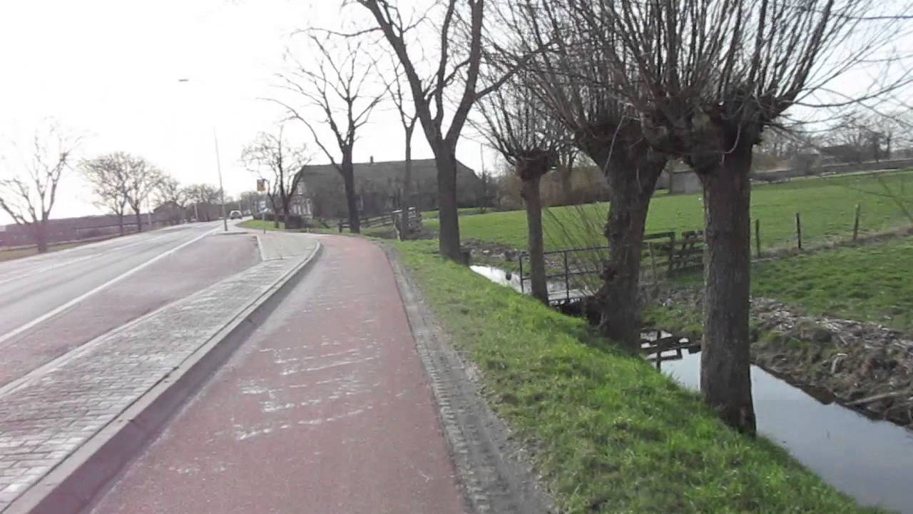 Dutch bus stop bypass on rural roads - YouTube