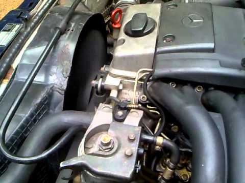 Mercedes Benz W124 E250D Engine Cold Start - YouTube