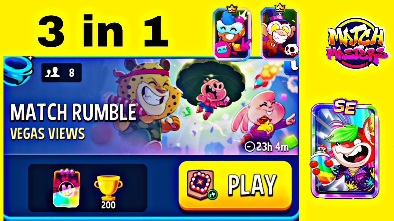 vegas views Match Rumble Match Masters grand winner gameplay. - YouTube