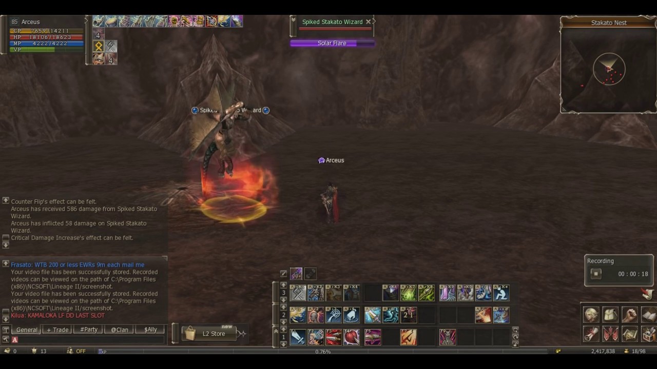 Arceus- New Ghost Hunter's skills Lineage II Grand Crusade Update - YouTube