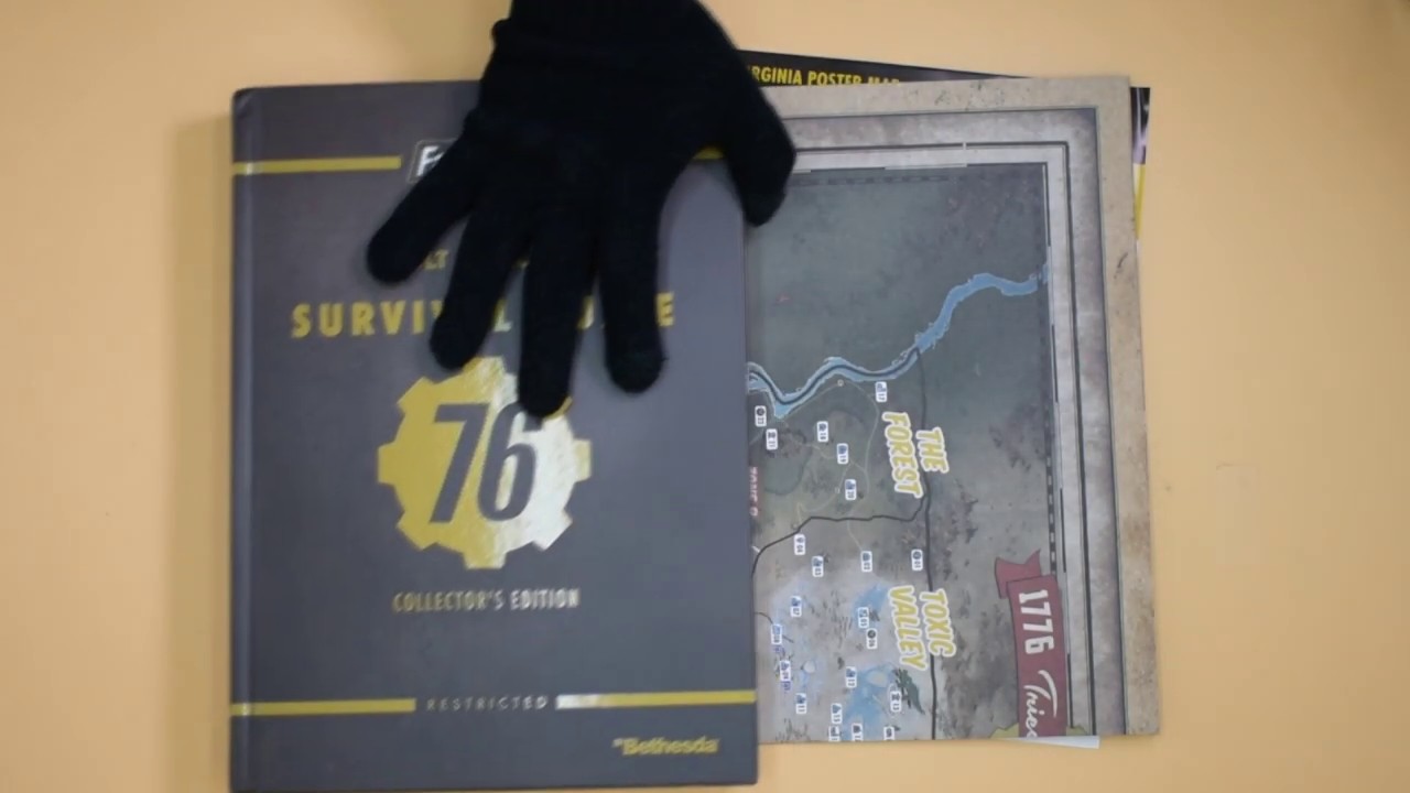 UNBOXING FALLOUT 76 OFFICIAL COLLECTOR EDITION STRATEGY GUIDE + CODE ...