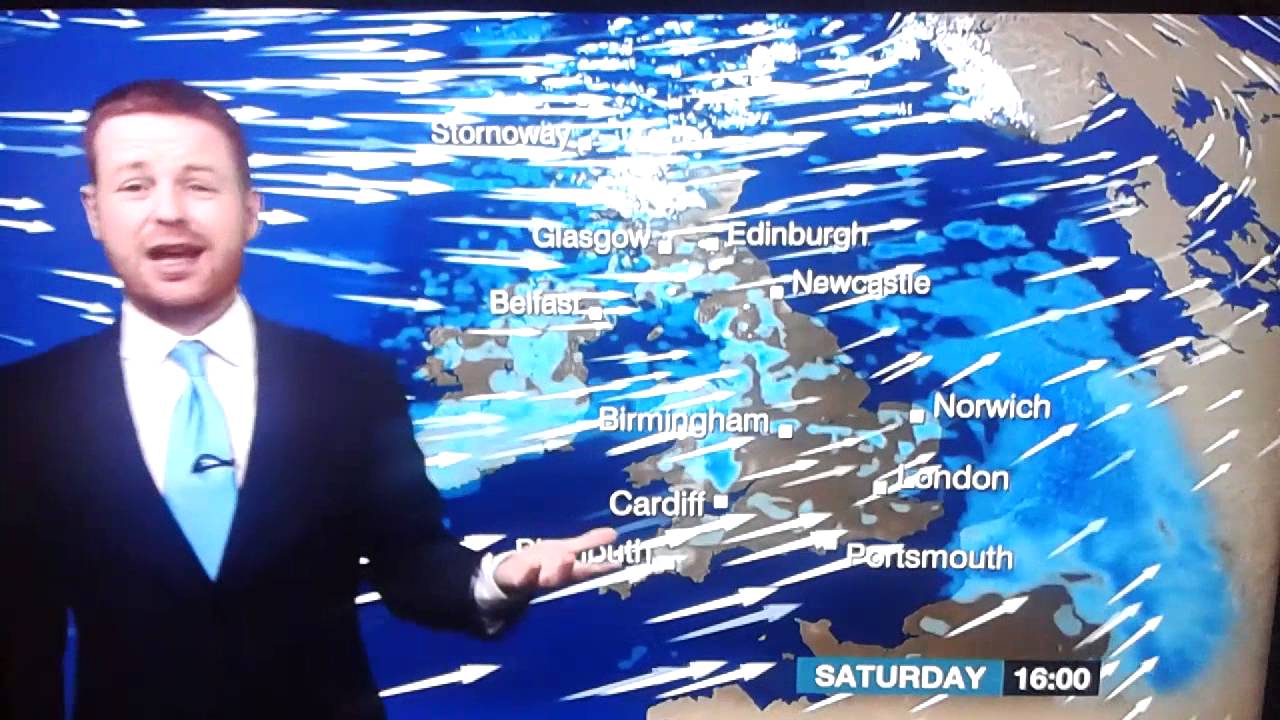 BBC Weatherman Tomasz Schafernaker gets North + South mixed up. - YouTube