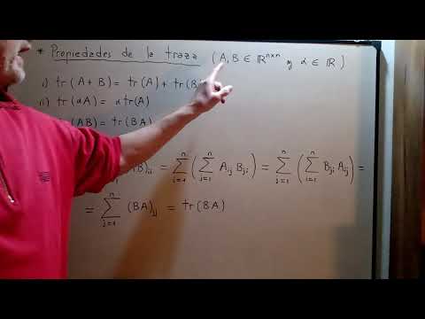 A - 05 Matrices semejantes - Traza de una matriz - YouTube