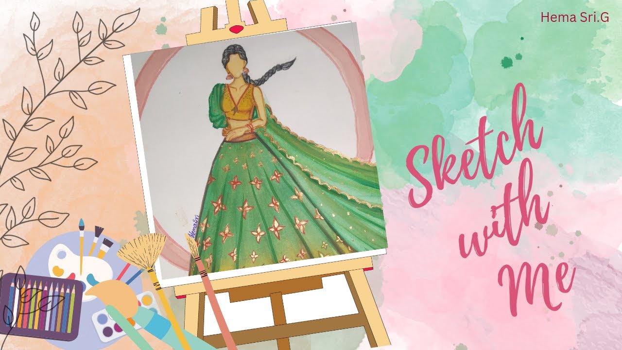 Garment Rendering/indian wear Illustration/Fashion Illustration - YouTube