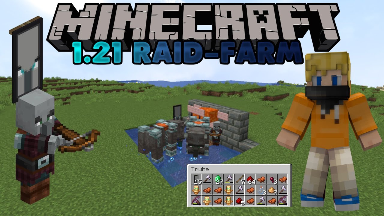 Supereinfache Raid-Farm (Java 1.21) - YouTube