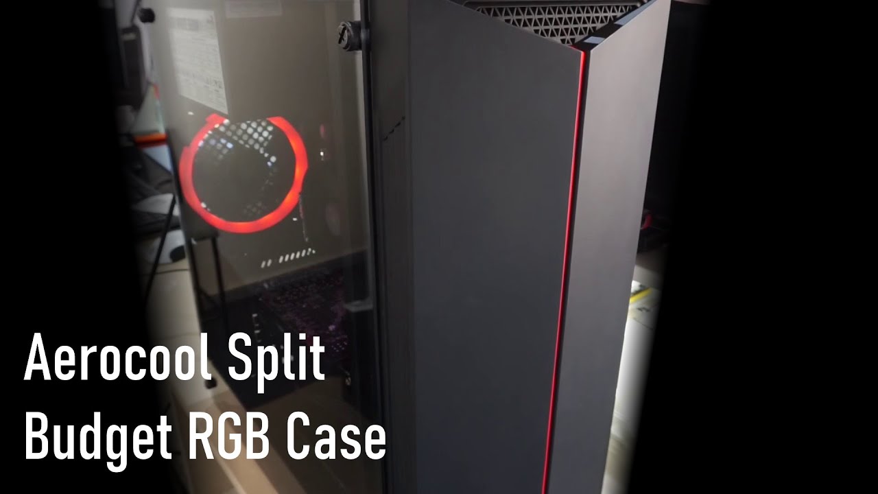Aerocool Split RGB Case unboxing and inspection - YouTube