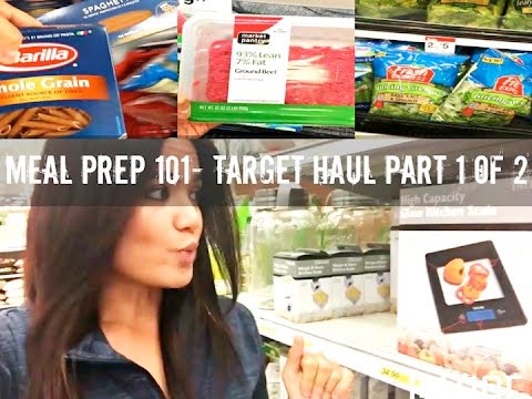 Meal Prep 101- Target Haul Part 1 of 2- Gauge Girl Training - YouTube