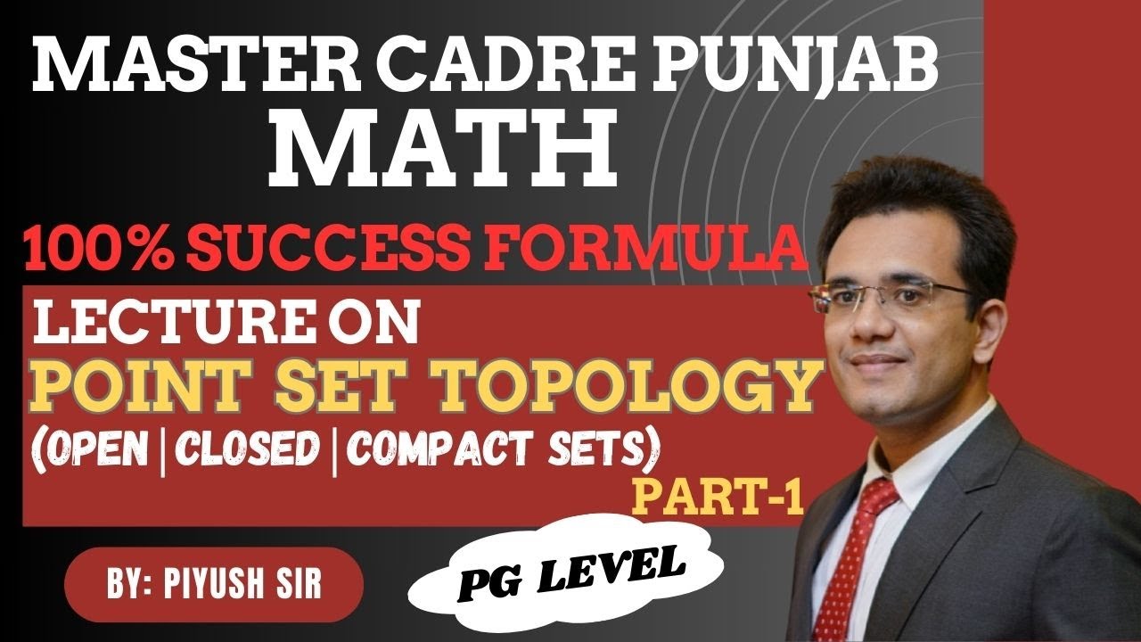 POINT SET TOPOLOGY| PART-1| OPEN, CLOSED & COMPACT SETS| UNIT-2(SET ...