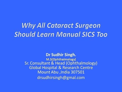 Why All Cataract Surgeon Should Learn Manual SICS Too - YouTube