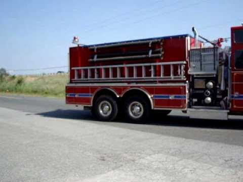 Sussex County Lewes 82 Fire Pumper-Tanker and Field piece - YouTube