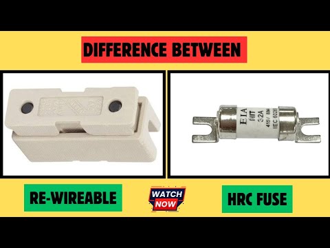 What is the difference between HRC fuse and normal fuse? Rewirable Fuse ...