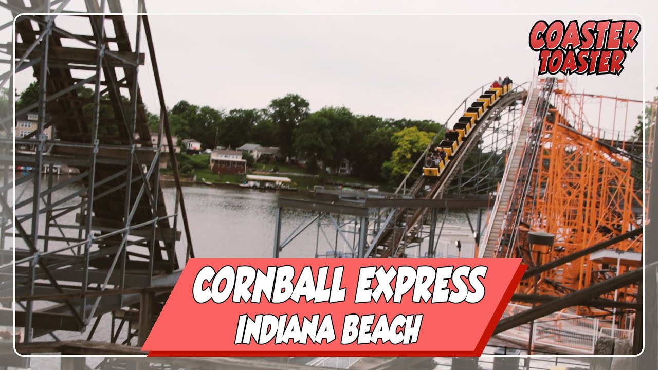 Cornball Express - Indiana Beach | CCI Wooden Coaster - YouTube