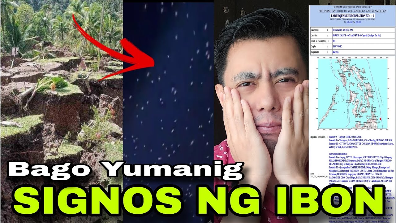 SIGNOS NG IBON | Bago mag First & Aftershock na Magnitude 6.8 sa ...