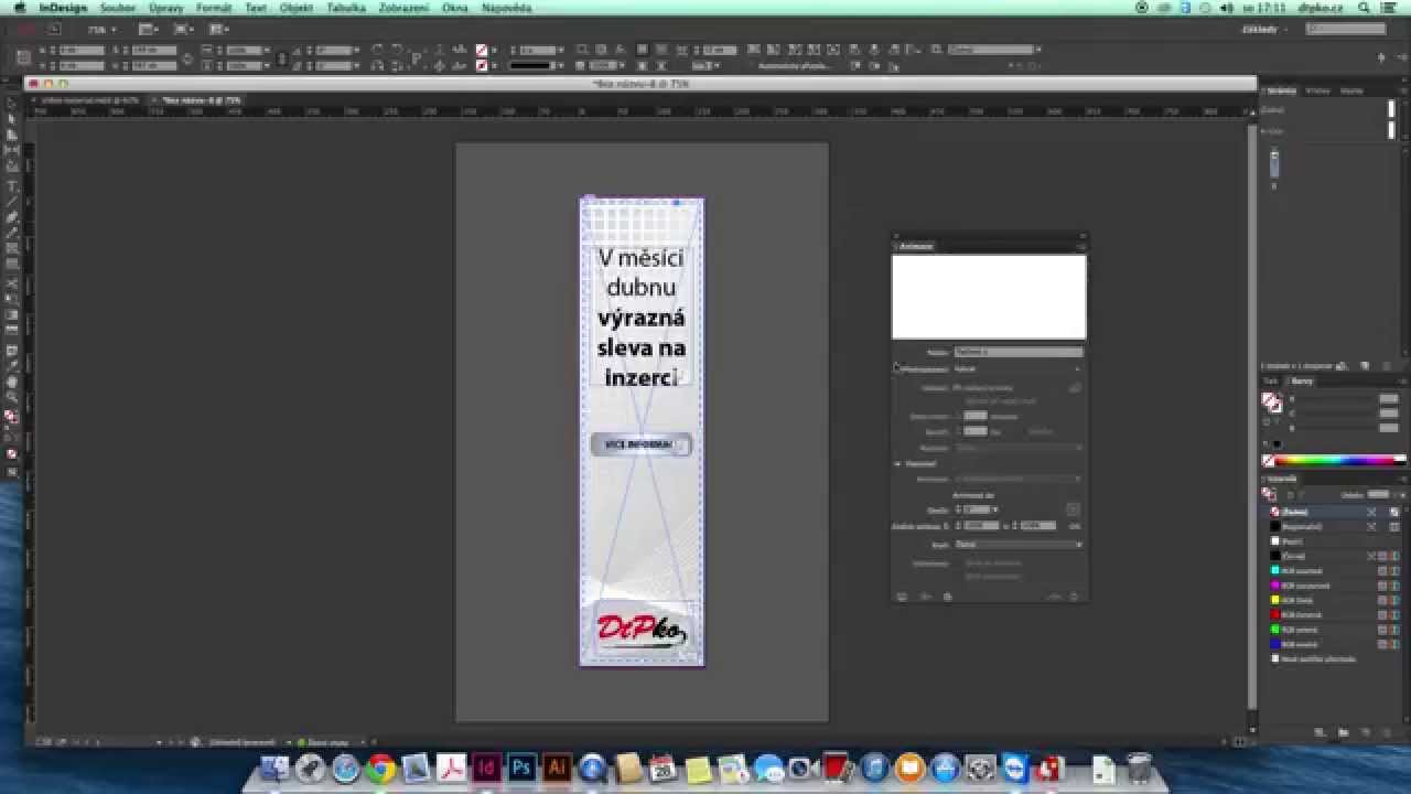 Jak vytvořit animovaný web banner a export do html5 – Indesign CZ ...