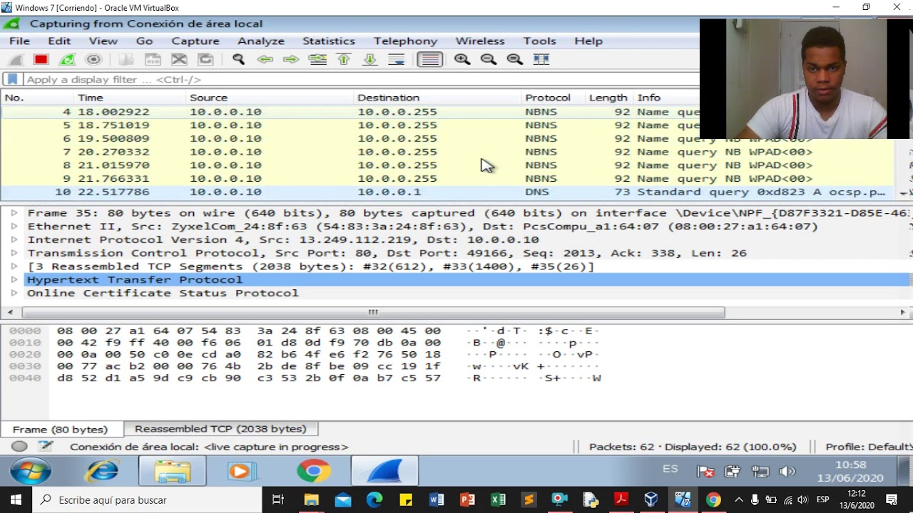 Lab 4.4 Introduction to Wireshark - YouTube
