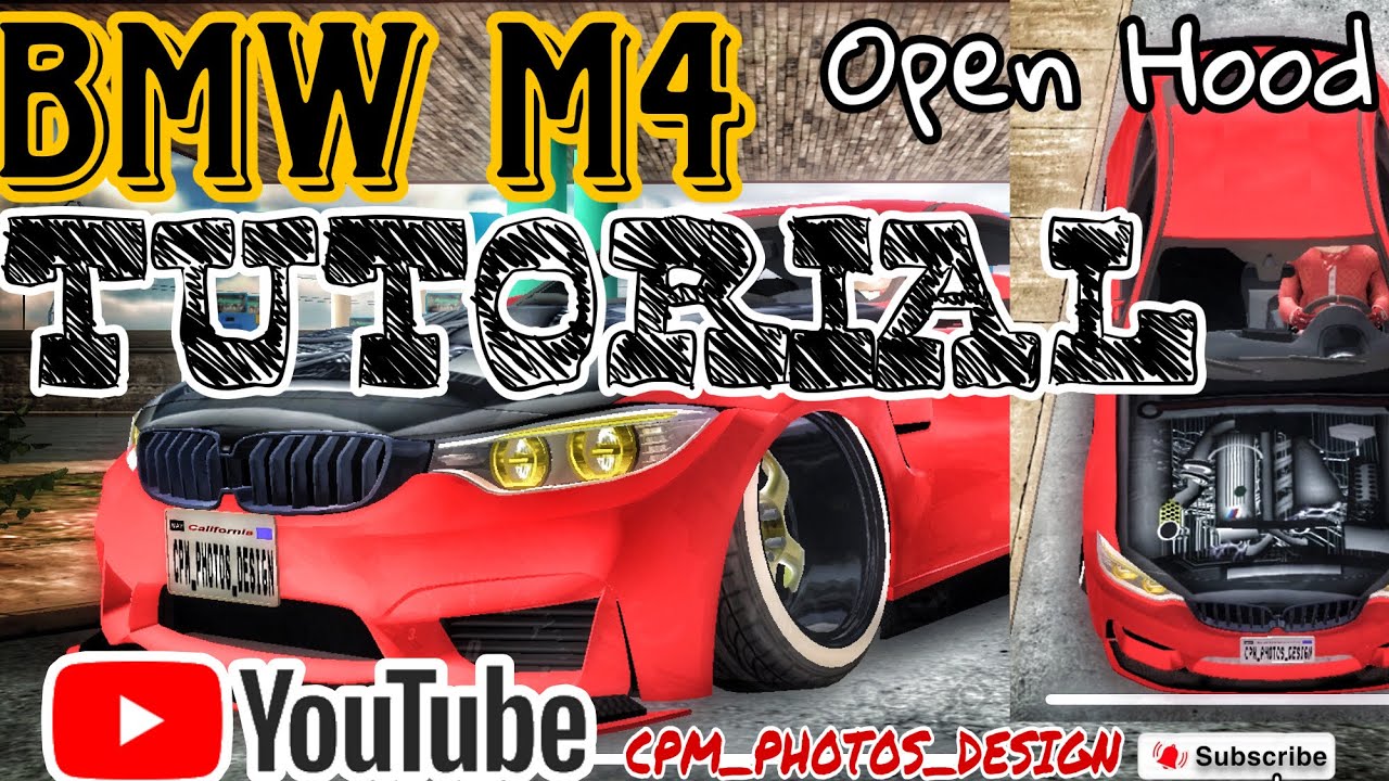 BMW M4 Open Hood Design / car parking multiplayer - YouTube