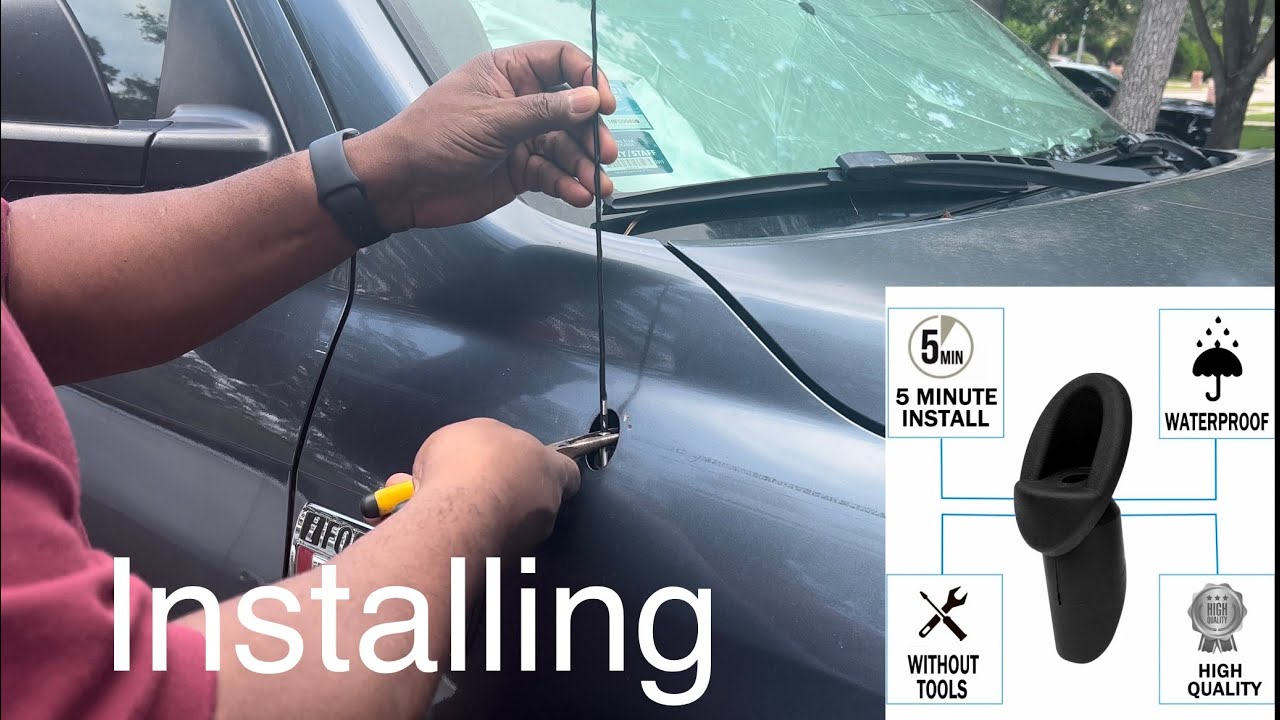 How To Install Antenna Ornament Replacement On 2007 - 2013 Toyota ...