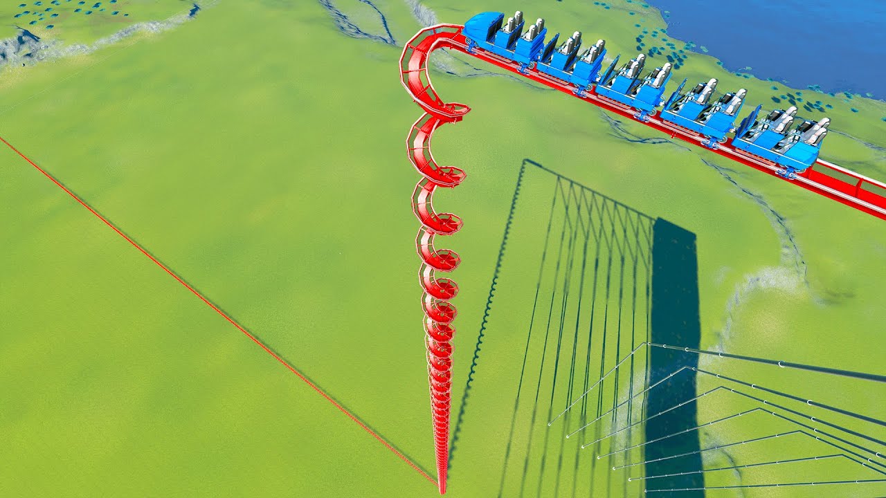 Micro Spiral Down Roller Coaster – Planet Coaster - YouTube