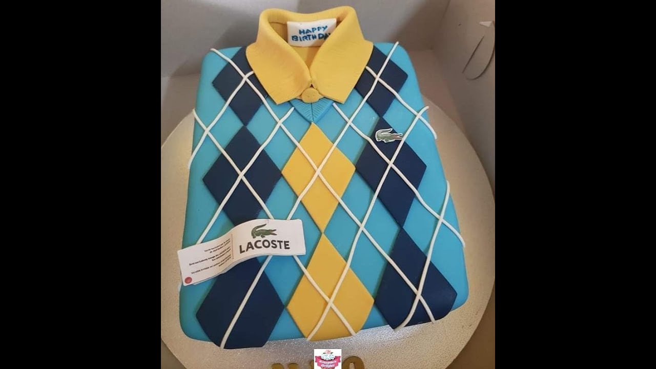 Polo shirt cake (LACOSTE) - YouTube