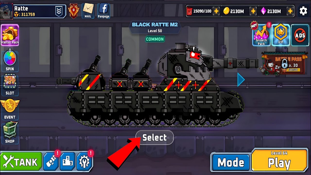 Tank Combat War Battle - New tank Black Ratte M2 coming | Gameplay ...