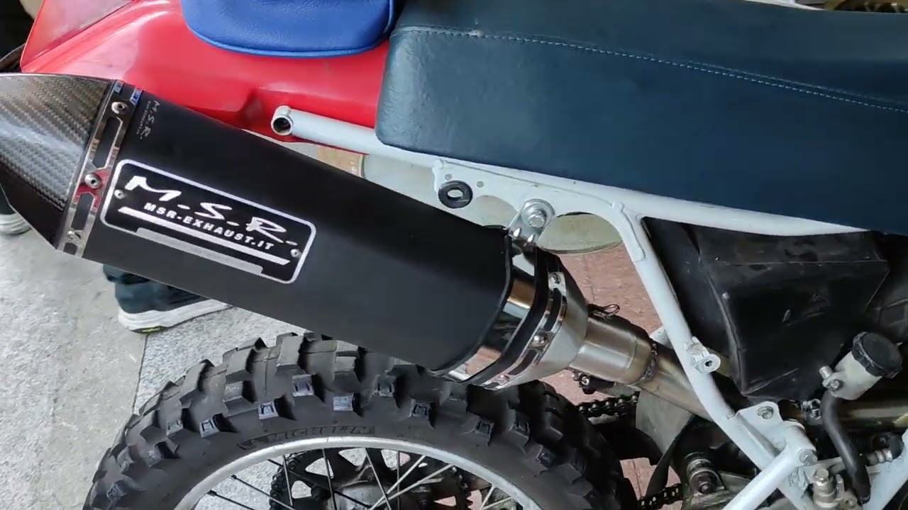 Honda Xr 600 terminale MSR - YouTube