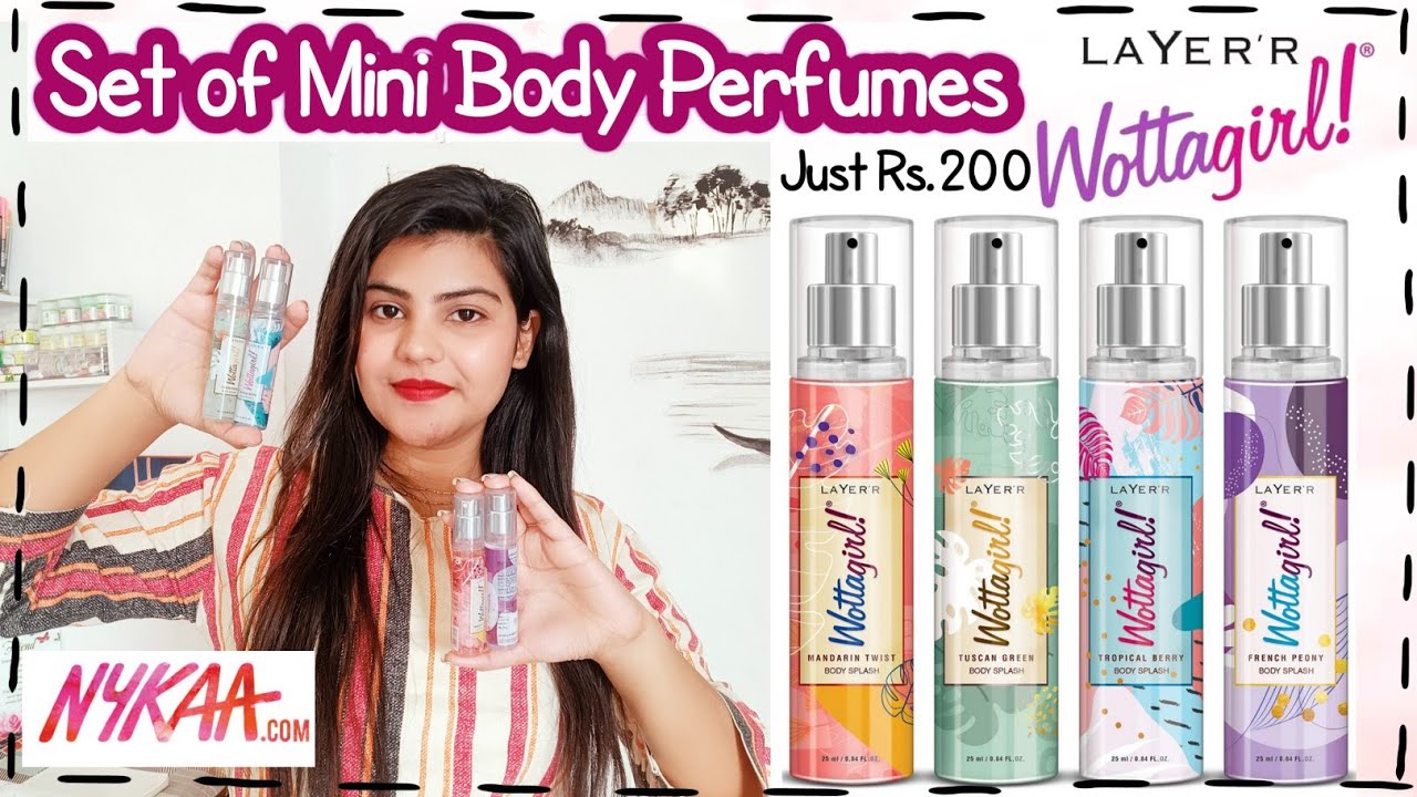 Layer'r WOTTAGIRL Body Splash Review..|| Set of 4 Mini Perfume IN Rs ...