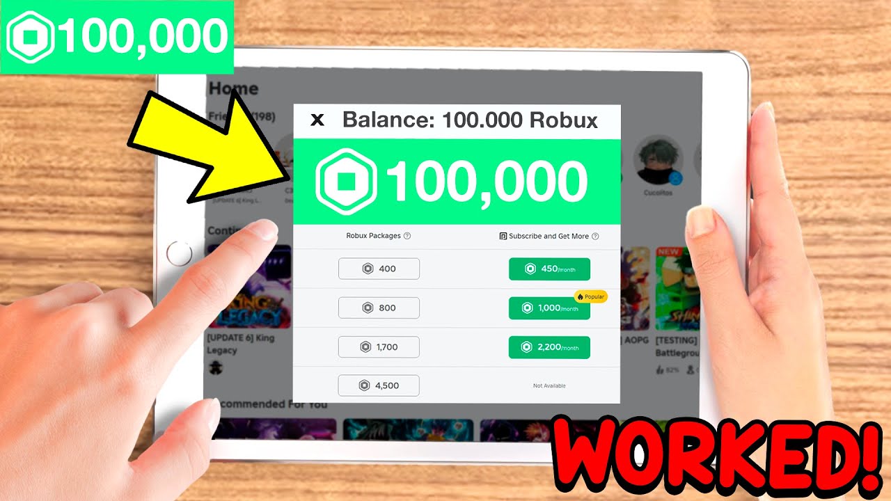 How To Get FREE ROBUX on iPad NOVEMBER 2024! (iPhone, Mobile, Tablet ...