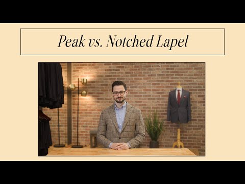 Peak Lapel vs Notch Lapel: What they are and why it matters