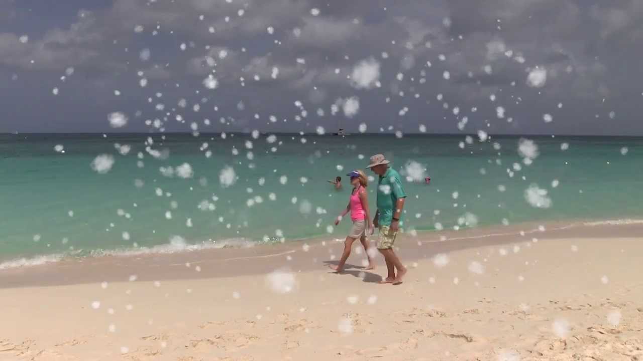 Merry Christmas - Snow at the Beach - YouTube