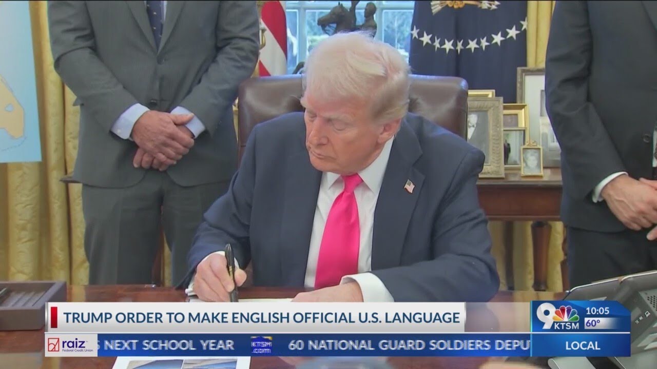 Trump to sign executive order making English official language of U.S ...