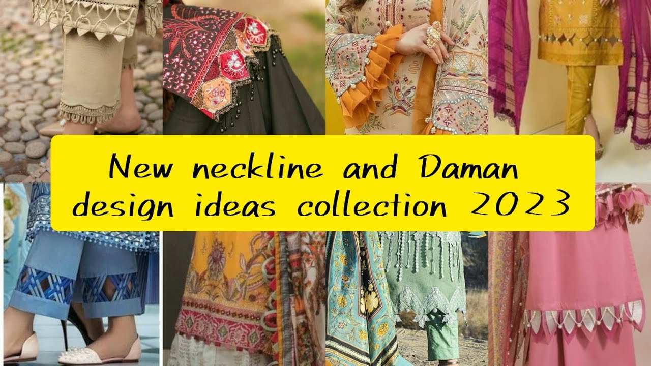stylish daman design | daman design2023 | Daman neckline sleeves desig ...