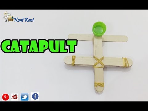 How to Make a Mini Catapult / Kolay Mancinik Nasil Yapilir
