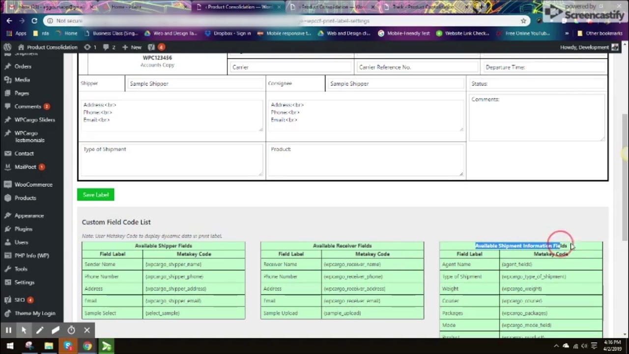 CF Print Label - YouTube