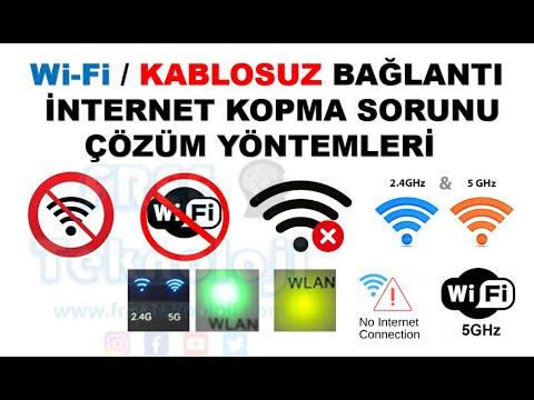 İNTERNET KOPMA SORUNU - WİFİ KOPMA SORUNU-KABLOSUZ KOPMA SORUNU-EN İYİ WİFİ KANALLARI-2.4 VE 5GHZ