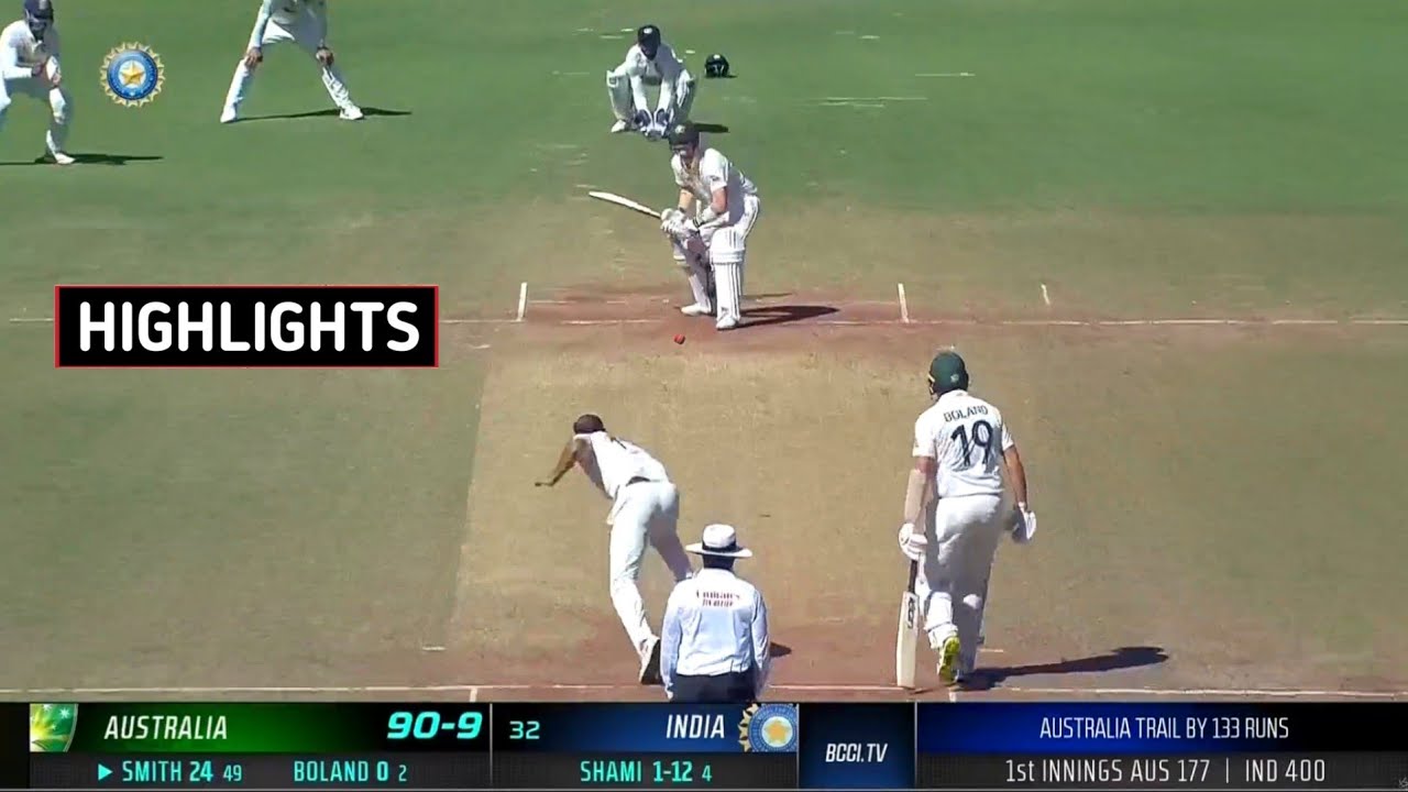 India vs Australia 1st Test Day 3 Highlights Full Match Highlights, IND ...