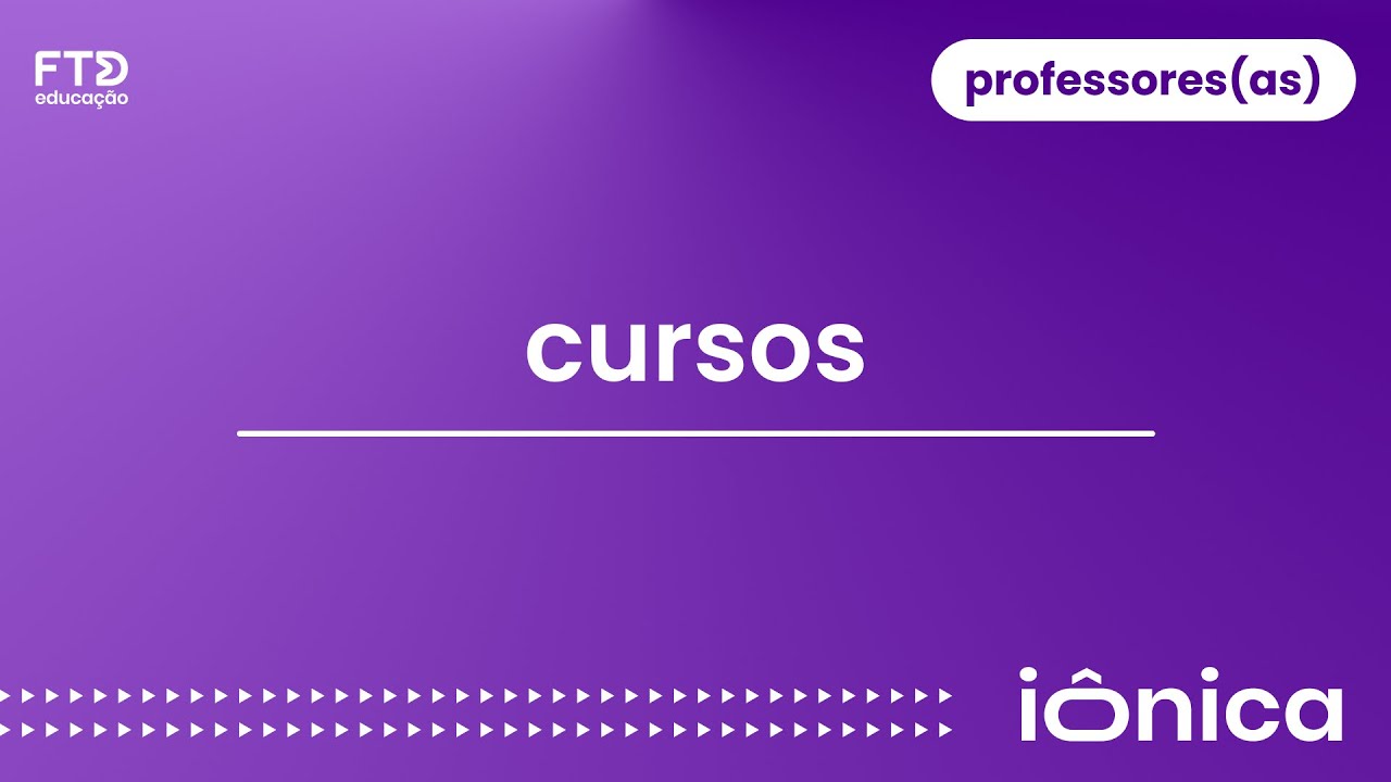 iônica | Tutorial Professores: Cursos - Como organizar - YouTube