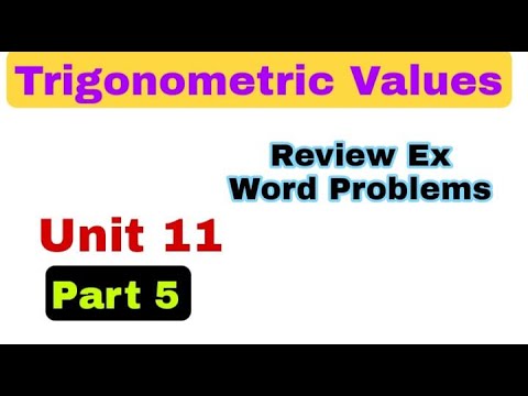 Trigonometric Values | Sin Cos Tan word problems | Class 8 math - YouTube
