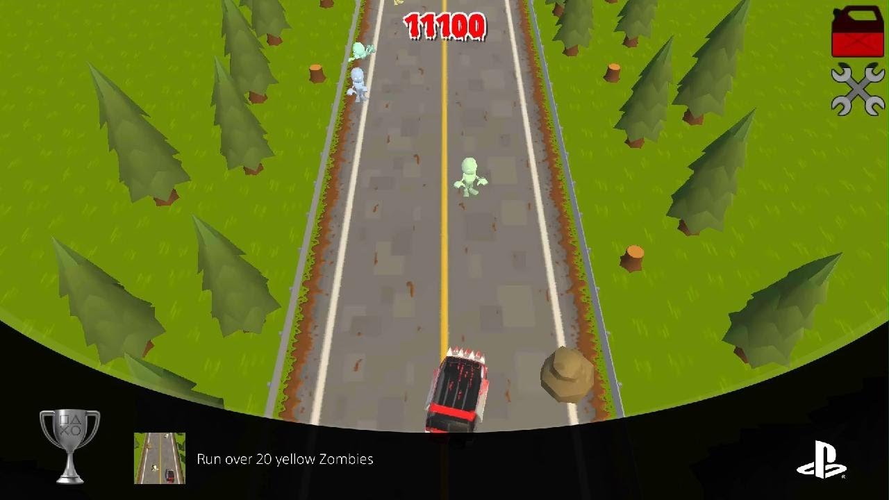 Cazzarion: Zombie Drive ~ Run over 20 yellow Zombies Trophy - YouTube