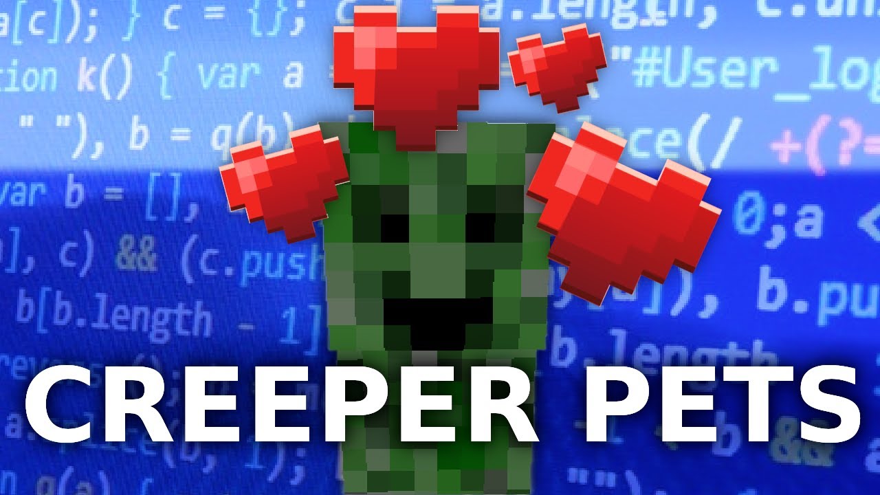 I coded tamable creepers LIVE on stream (viewers helped me code) - YouTube