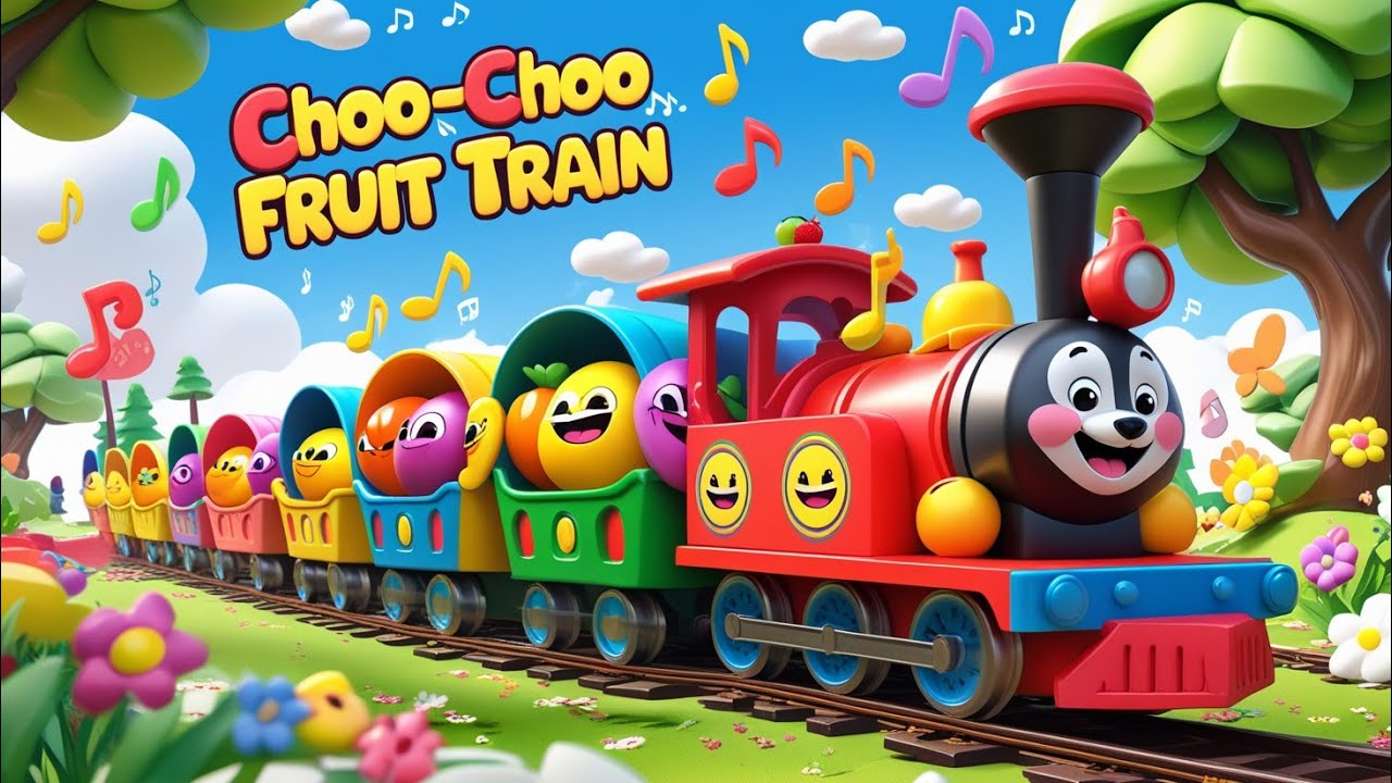 "🎶 All Aboard the Cho Cho Fruit Train! 🚂 Fun & Catchy Nursery Rhymes ...