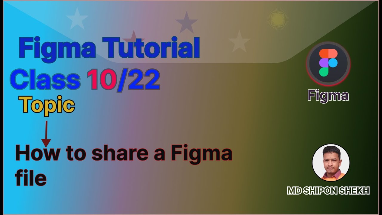 Figma Bangla Tutorial | How to a share Figma file | Class 10 | 2024 ...