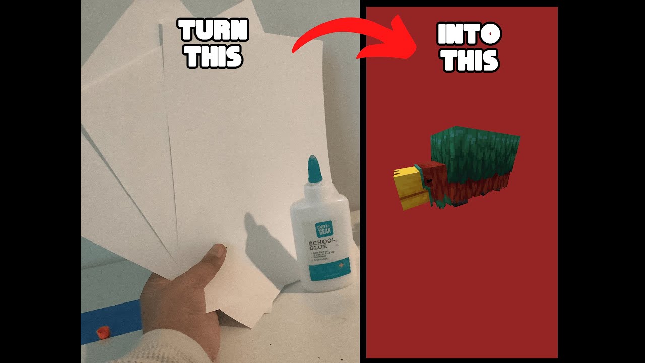 How to make the minecraft sniffer out of paper! - YouTube