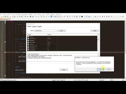 How To Format Ident PHP Code in Notepad++ - YouTube