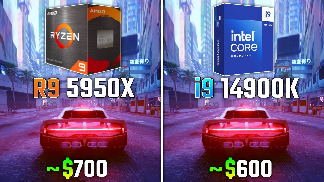 RYZEN 9 5950X vs INTEL i9-14900K | Test in 6 Games - YouTube