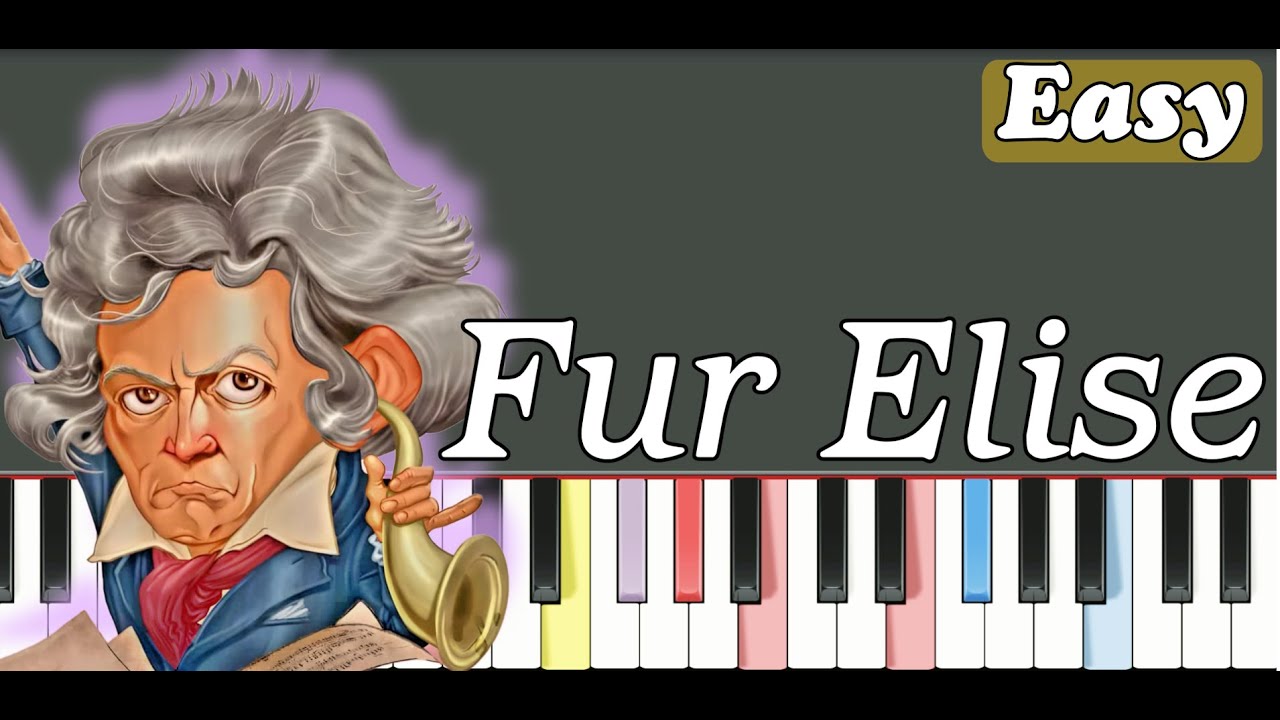 Beethoven - Fur Elise (Piano Easy Tutorial With Sheet) - YouTube