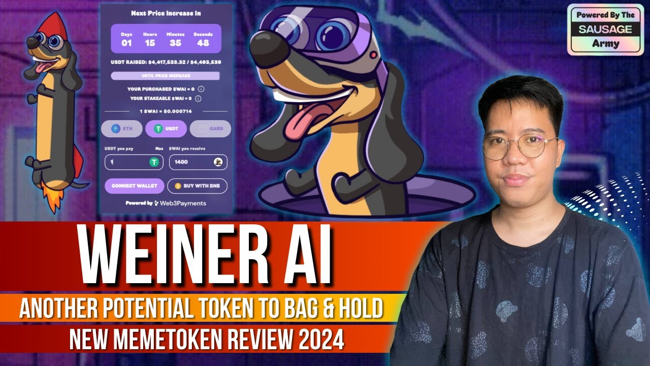 Wiener Ai - Bagong MemeCoin With USDT RAISED: $4.4million | AVOID FOMO ...