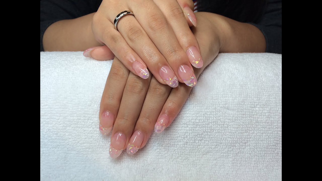 Acrylic refill using Mylar Flakes with NSI Products - YouTube