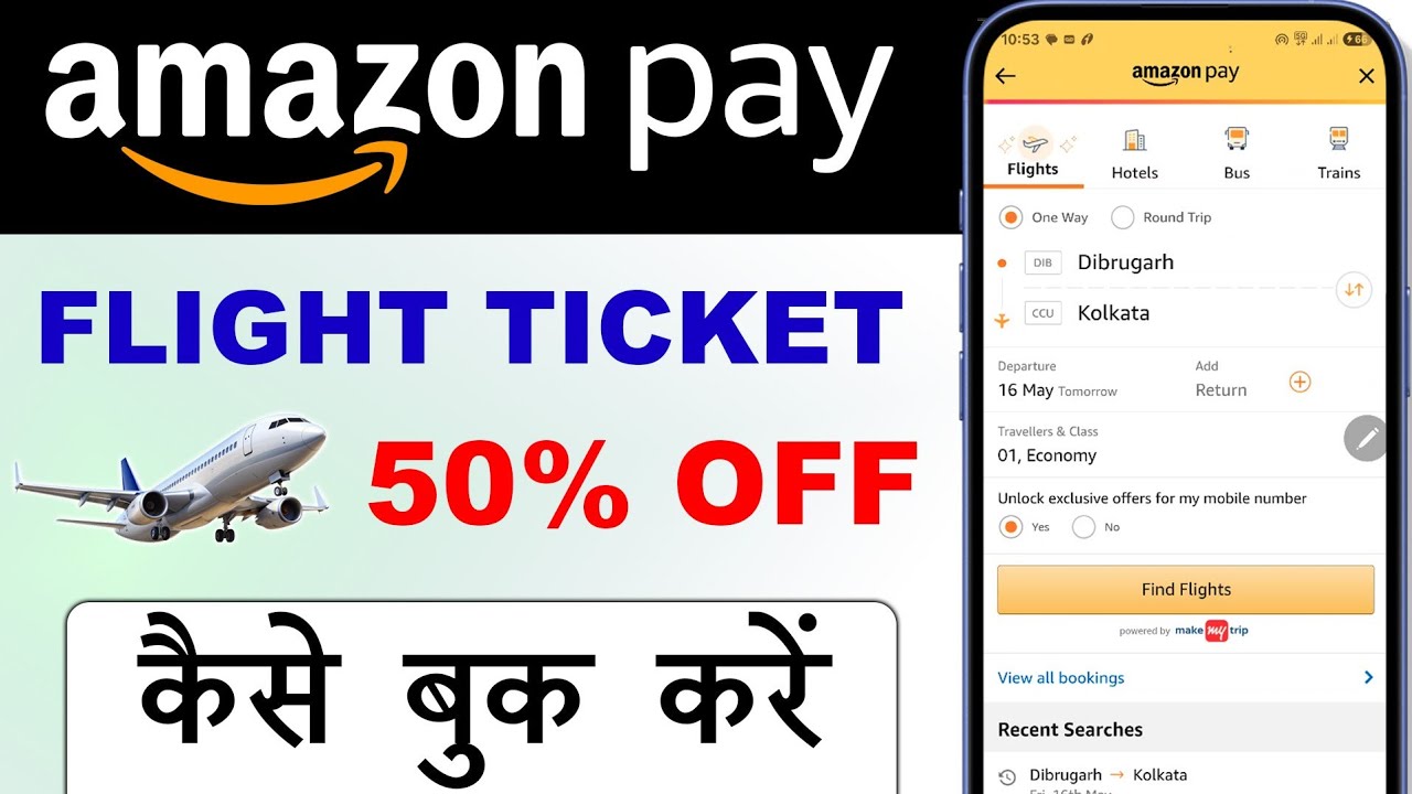 amazon flight ticket book || book flight ticket on amazon || how to ...