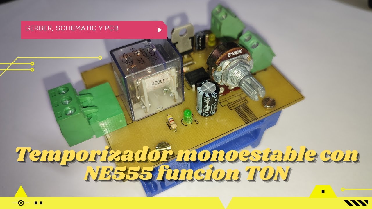 ⚡ Proyecto con temporizador monoestable con el NE555 y arranque de ...